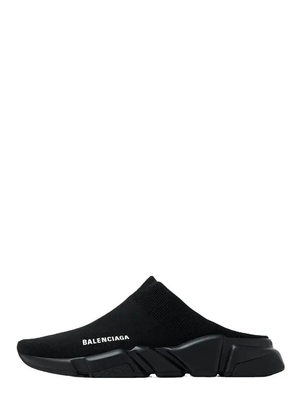 Balenciaga Speed Mules - Black/white