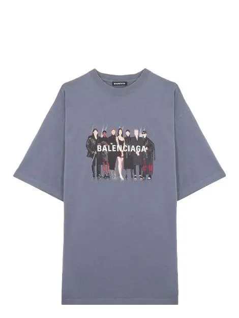 Balenciaga Graphic T-shirt - Grey