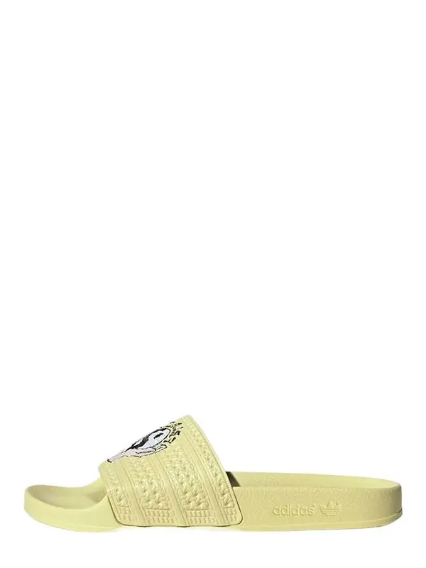Adidas Palace X Slides "wellness - Light Yellow/black/white