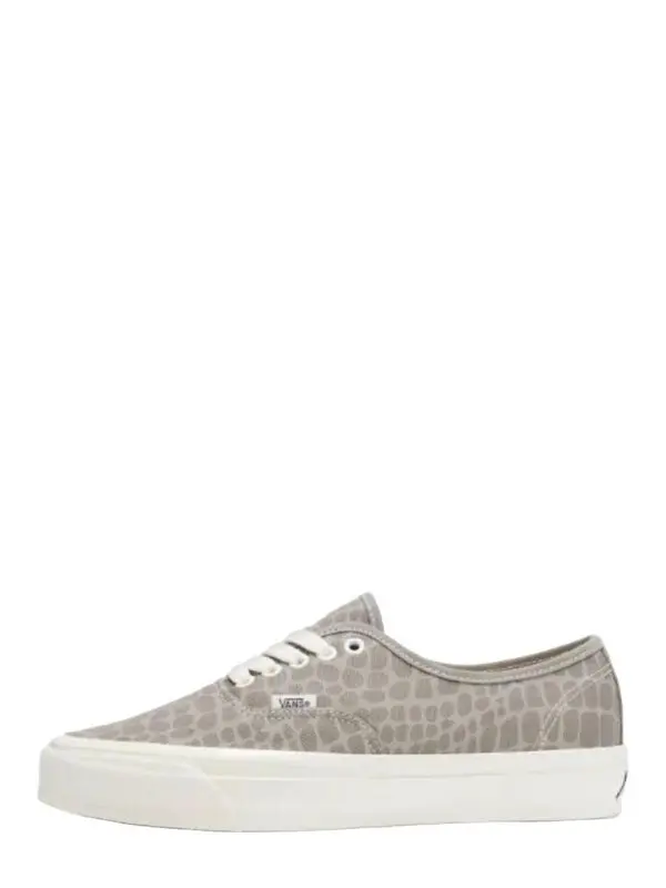 VANS Premium Authentic 44 Reptile Embossed Lace-up Sneakers - Grey