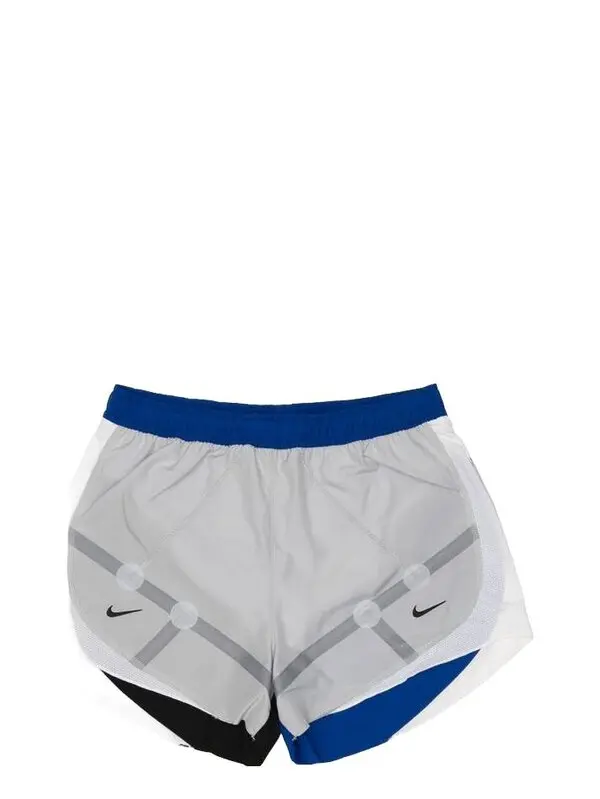 Nike Ispa Series Tempo Colorblock Logo Sports Shorts - Grayblue