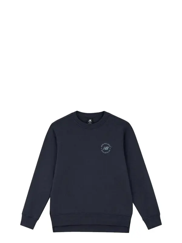 NEW BALANCE Logo Crewneck Sweatshirt - Navy