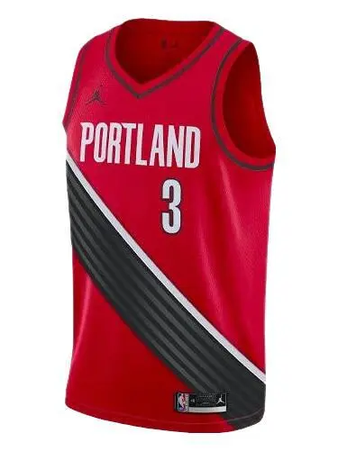 JORDAN Nba Portland Blazers Mccollum Jersey - Red
