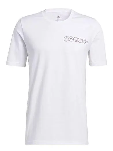 Adidas Beijing Tee Cartoon Printing Basketball Casual Sports Short Sleeve - White