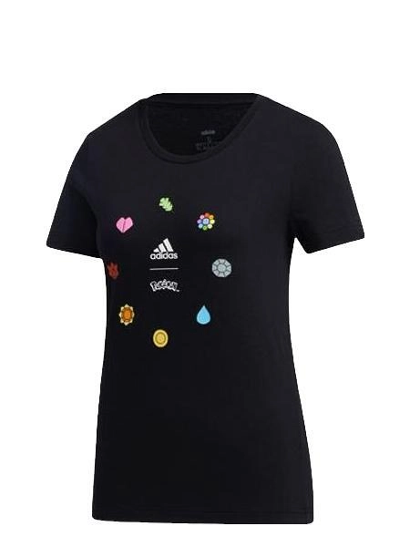Adidas X Pokémon Graphic Print T-shirt - Black