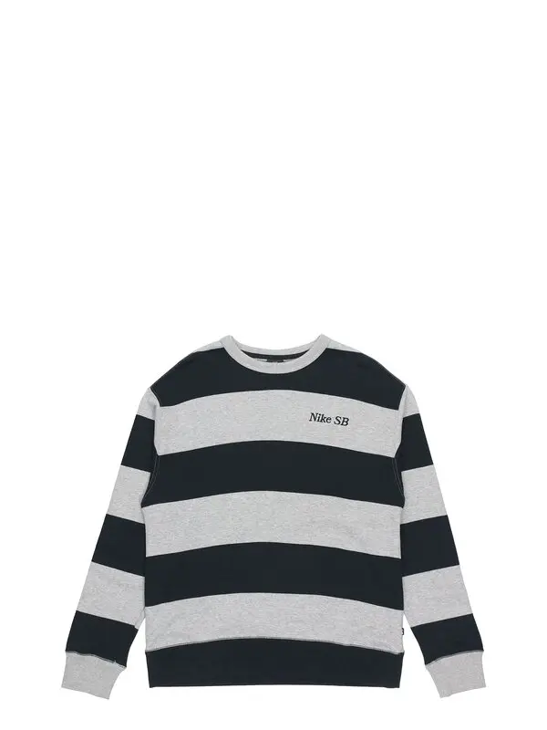 Nike Striped Crewneck Sweatshirt - Gray