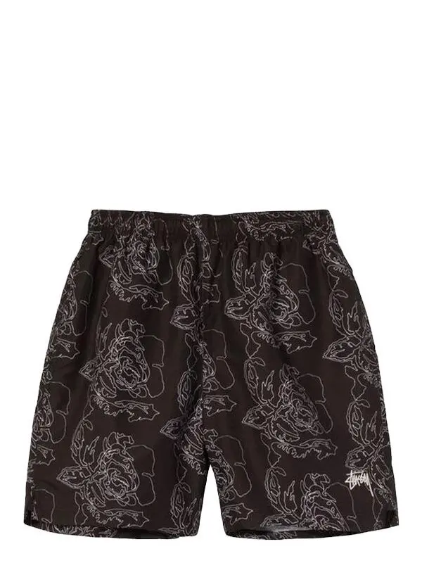 StÜssy Roses Water Short - Black