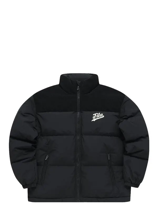 FILA FUSION Padded Logo Down Jacket - Black