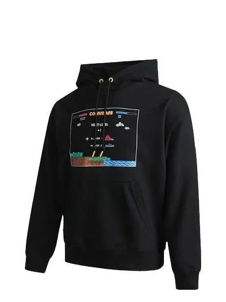 CONVERSE Video Game Graphic Hoodie - Black