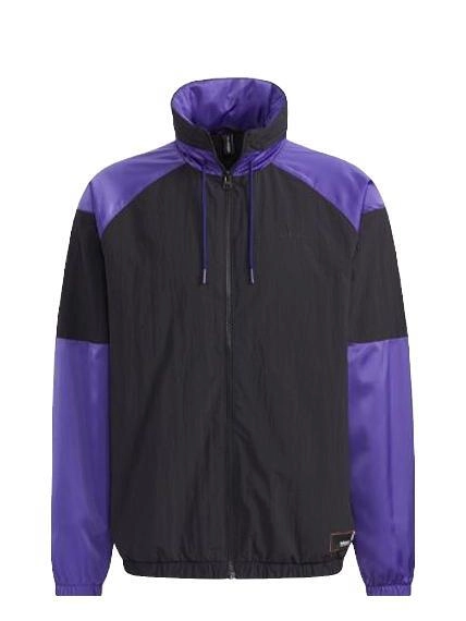 Adidas Neo Color Block Stand Collar Track Jacket - Black
