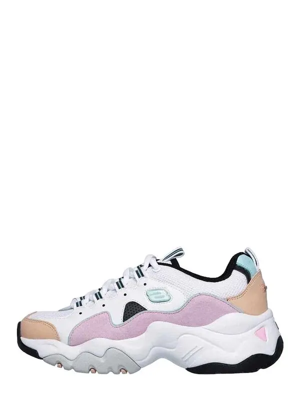 Sketchers D'lites 3.0 Sneakers - White/pink