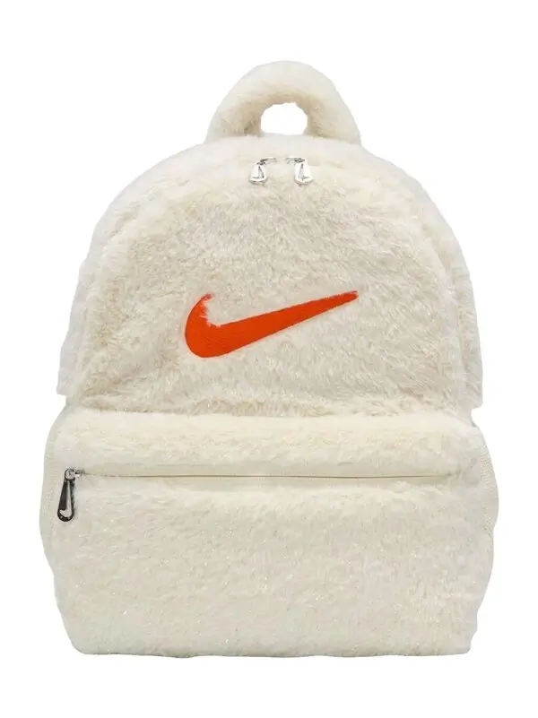 Nike Faux Fur Backpack - Coconut Milk/safety Orange