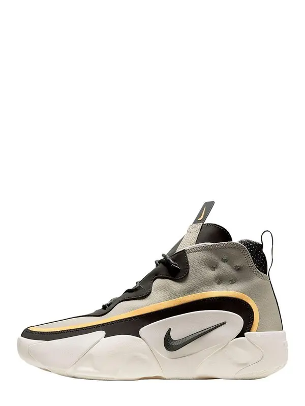 Nike React Frenzy The10th Mid Top Sneakers - Gray/black/orange
