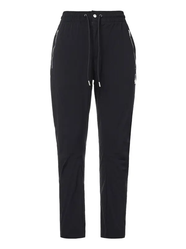 JORDAN Statement Essentials Solid Color Alphabet Embroidered Casual Pants/trousers Autumn Black - Multi-color