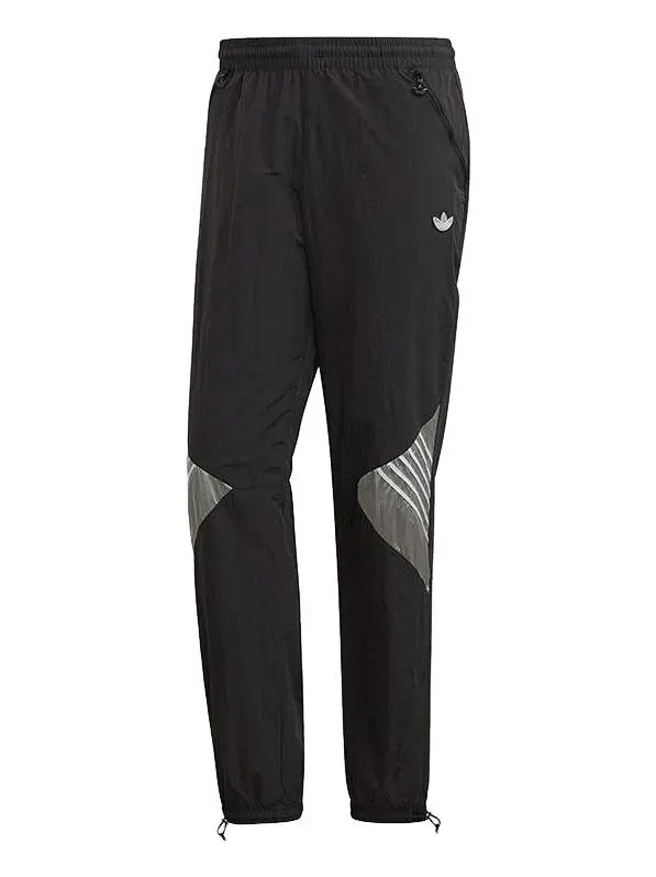 Adidas Originals Tolima-02 Trackp Reflective Logo Casual Training Sports Long Pants - Black