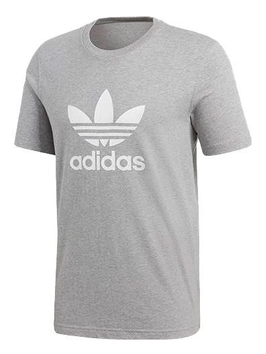 Adidas Originals Chest Logo Sports Short Sleeve - Gray