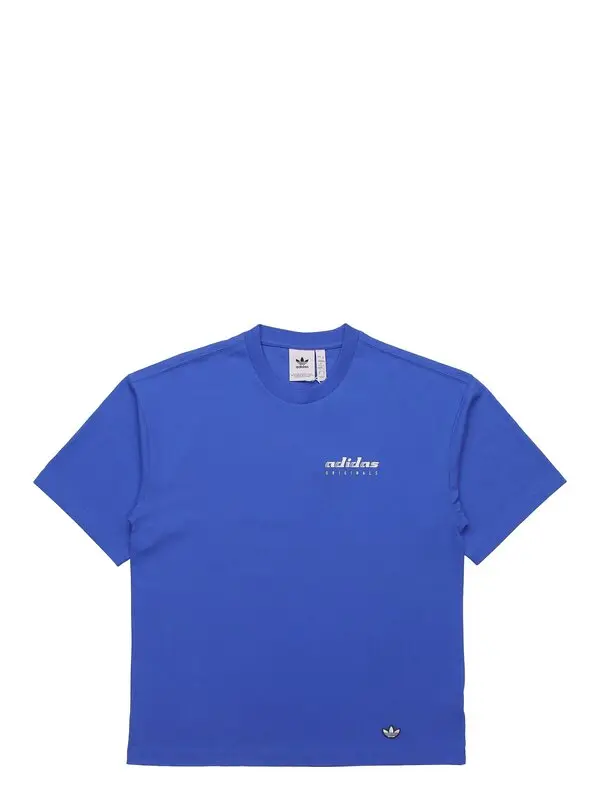 Adidas Originals Tgp Ss Moto Cross-country Printed Sports Short Sleeve - Blue