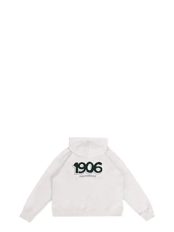 NEW BALANCE Knit Full Zipper Hoodie - Light Cream
