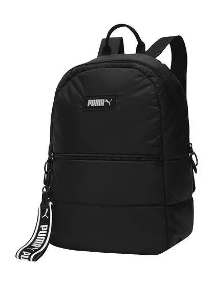 PUMA Quilted Backpack - Black/white