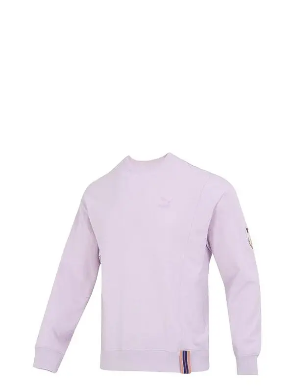 PUMA Team Badge Crewneck Sweater - Purple