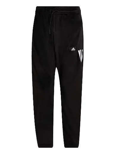 Adidas Waist Adjustable Bundle Feet Sports Pants/trousers/joggers - Black