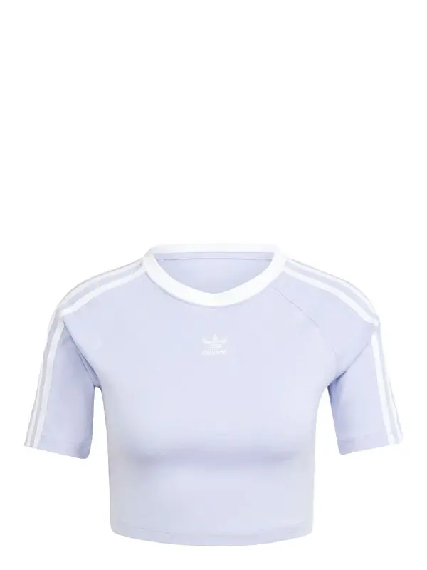 Adidas Adicolor 3-stripes Cropped T-shirt - Violet Tone