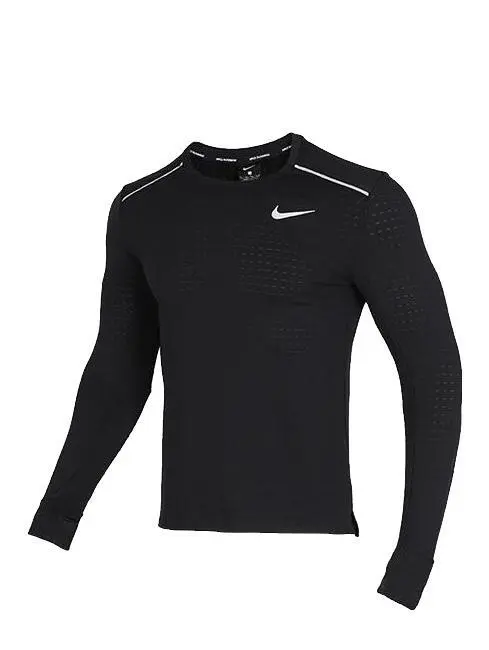 Nike As Nk Sphr Elmnt Top Crw Ls - Black