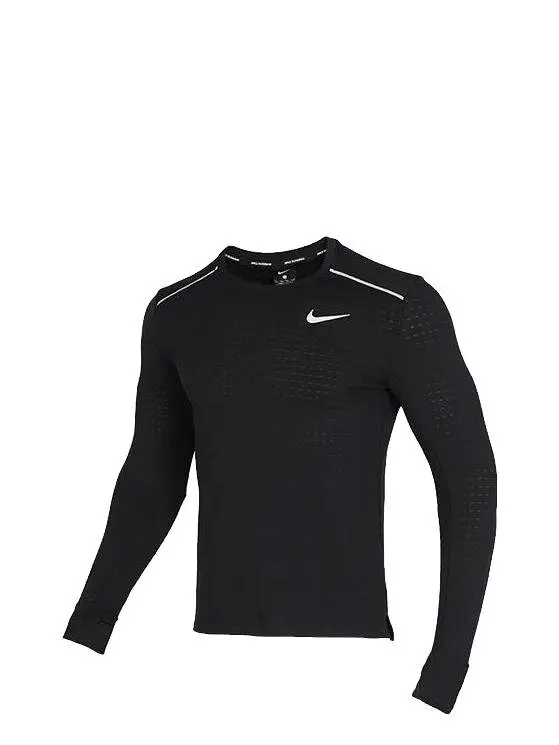 Nike As Nk Sphr Elmnt Top Crw Ls - Black
