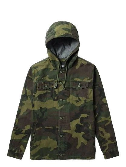 VANS Hooded Coach Jacket Camouflage - Tan