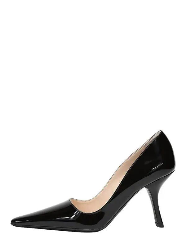 Prada Patent Leather High Heel Pumps - Black