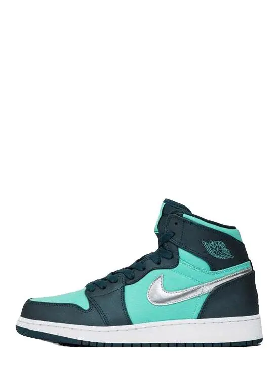 JORDAN 1 Retro High Hyper Jade Sneakers - Blue