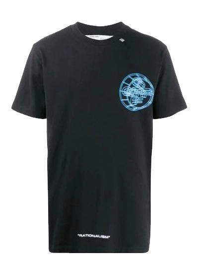 Off-White Logo Printing Short Sleeve T-shirt - Black