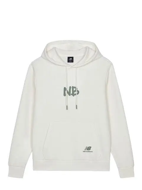 NEW BALANCE Alphabet Logo Hoodie - White