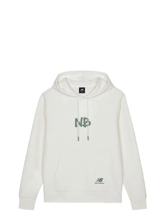 NEW BALANCE Alphabet Logo Hoodie - White