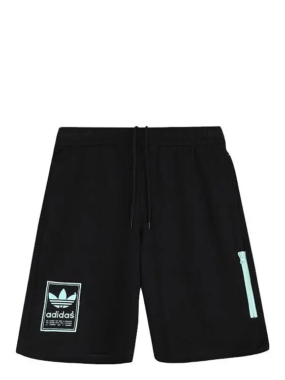 Adidas Originals Contrasting Zipper Shorts - Black