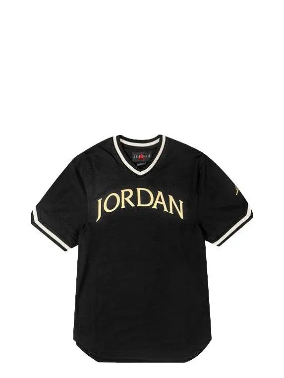 JORDAN Alphabet Logo Basketball Sports Short Sleeve - Black