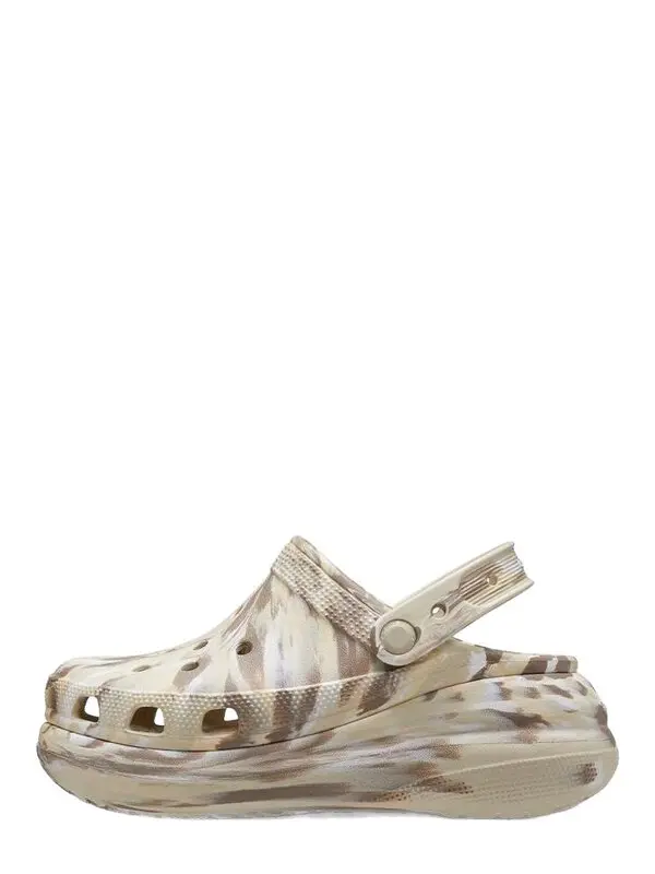 CROCS Classic Crush Marbled Clog - Bone/multi