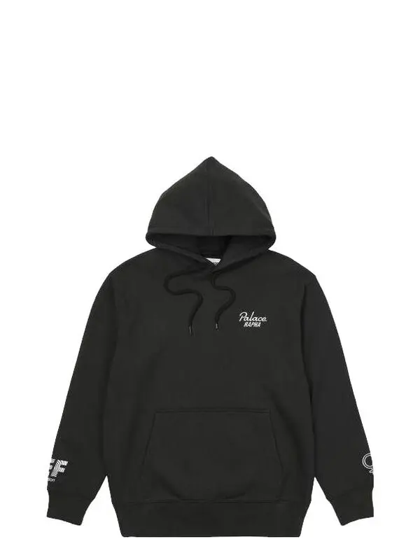 PALACE X Rapha Logo Hoodie - Black