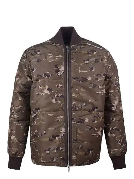CONVERSE Printed Camouflage Down Jacket - Camo Green