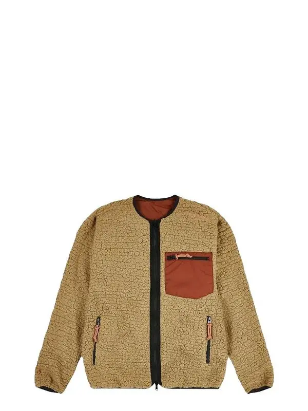 CONVERSE Reversible Fleece Jacket - Tan