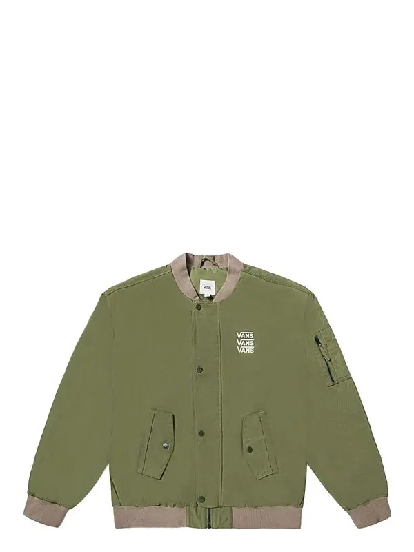 VANS Triple Logo Bomber Jacket - Green