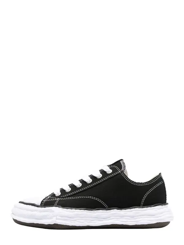 Mihara Yasuhiro Peterson Canvas Low Top Sneakers - Black/white
