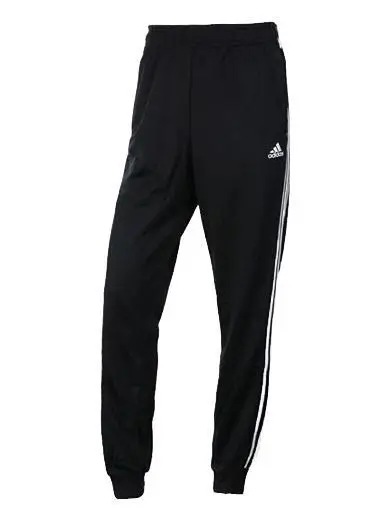 Adidas Sports Side Stripes Stylish Knit Long Pants - Black