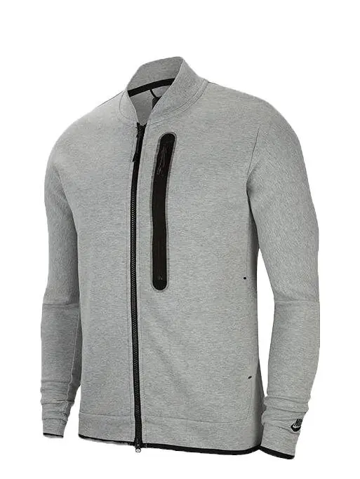 Nike Tech Fleece Stand Collar Jacket - Grey