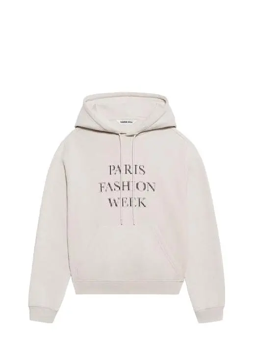 Balenciaga Shrunk Hooded Sweatshirt - Grey