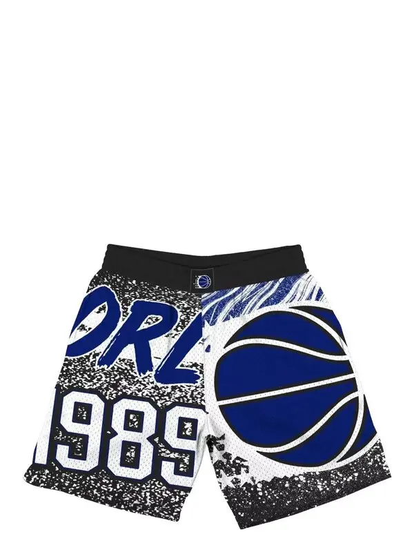Mitchell & Ness X Nba Orlando Magic Jumbotron Mesh Shorts - Grey/blue/white
