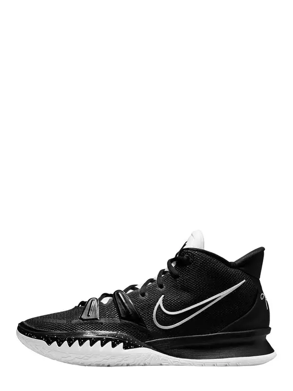 Nike Kyrie 7 Tb Mid Top Basketball Sneakers - Black/white