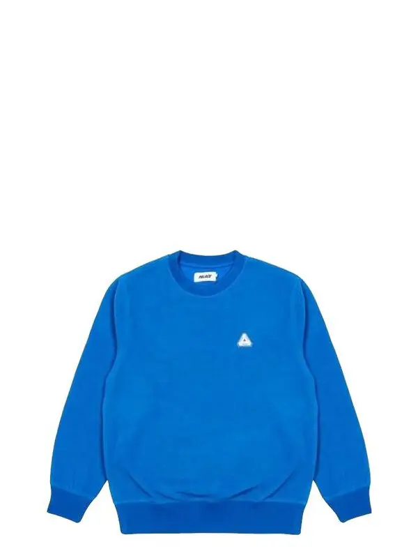 PALACE Fw21 Ultimo Polar Fleece Sofar Crew Classic Sweatshirt - Blue
