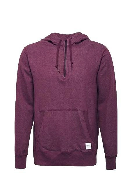 CONVERSE Half Zip Hoodie Asia Sizing - Red