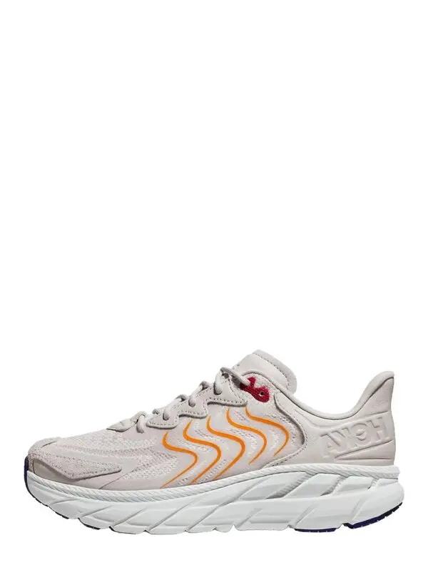Hoka One One Vibrant Bloom Clifton Ls Sneakers - Grey/orange
